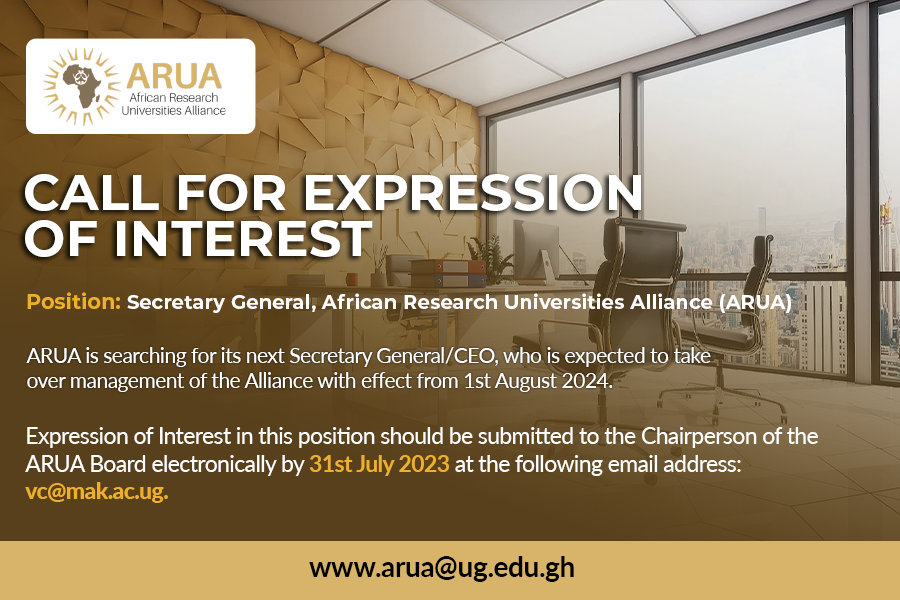 [Position Filled] Call for Expression of Interest - Position: Secretary General, African ...