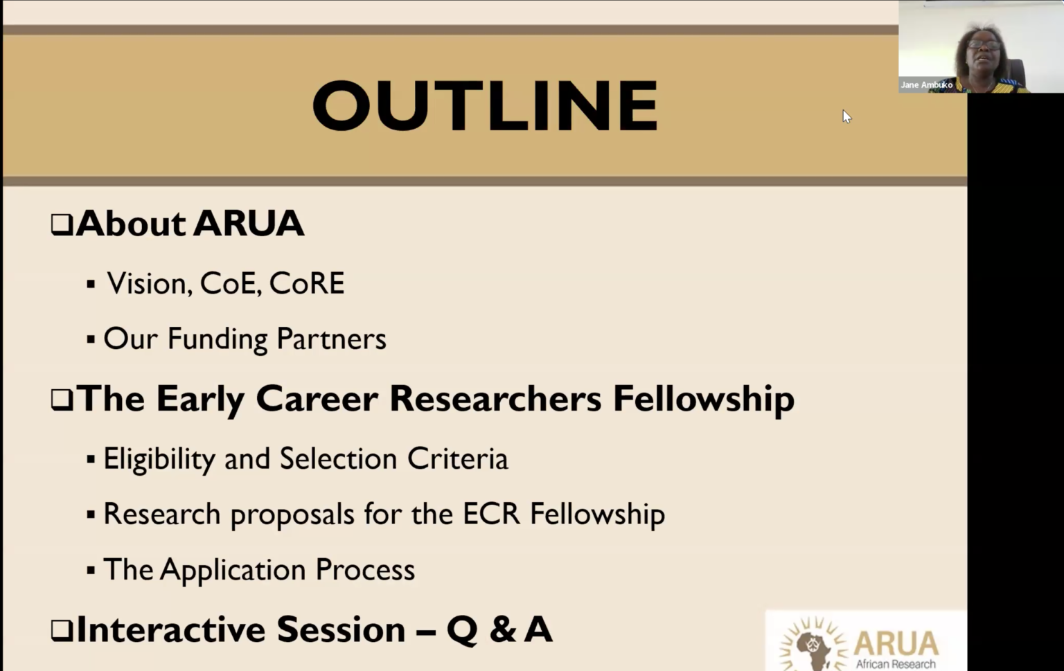 ARUA Hosts Maiden Information Webinar for Early-Career Researchers in ...